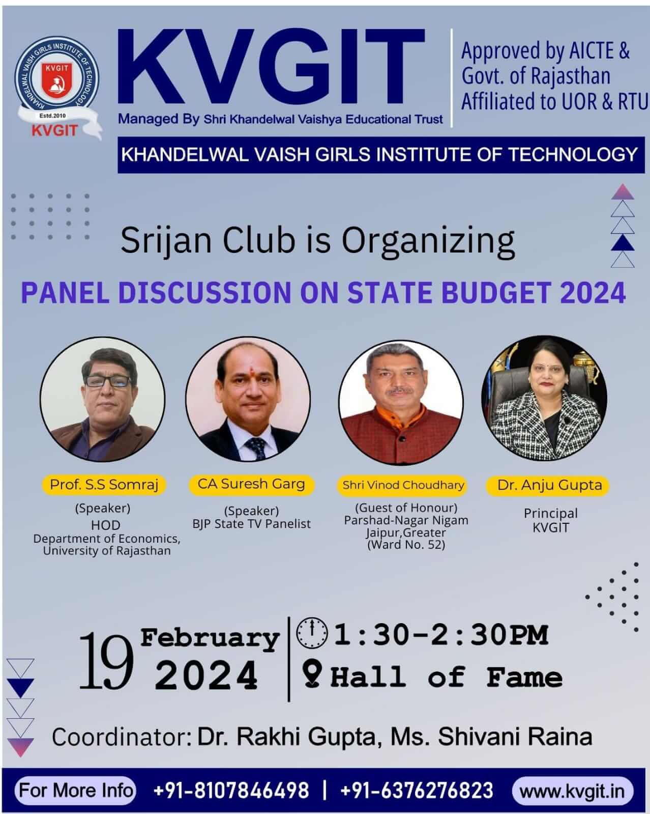 Upcoming Events - KVGIT