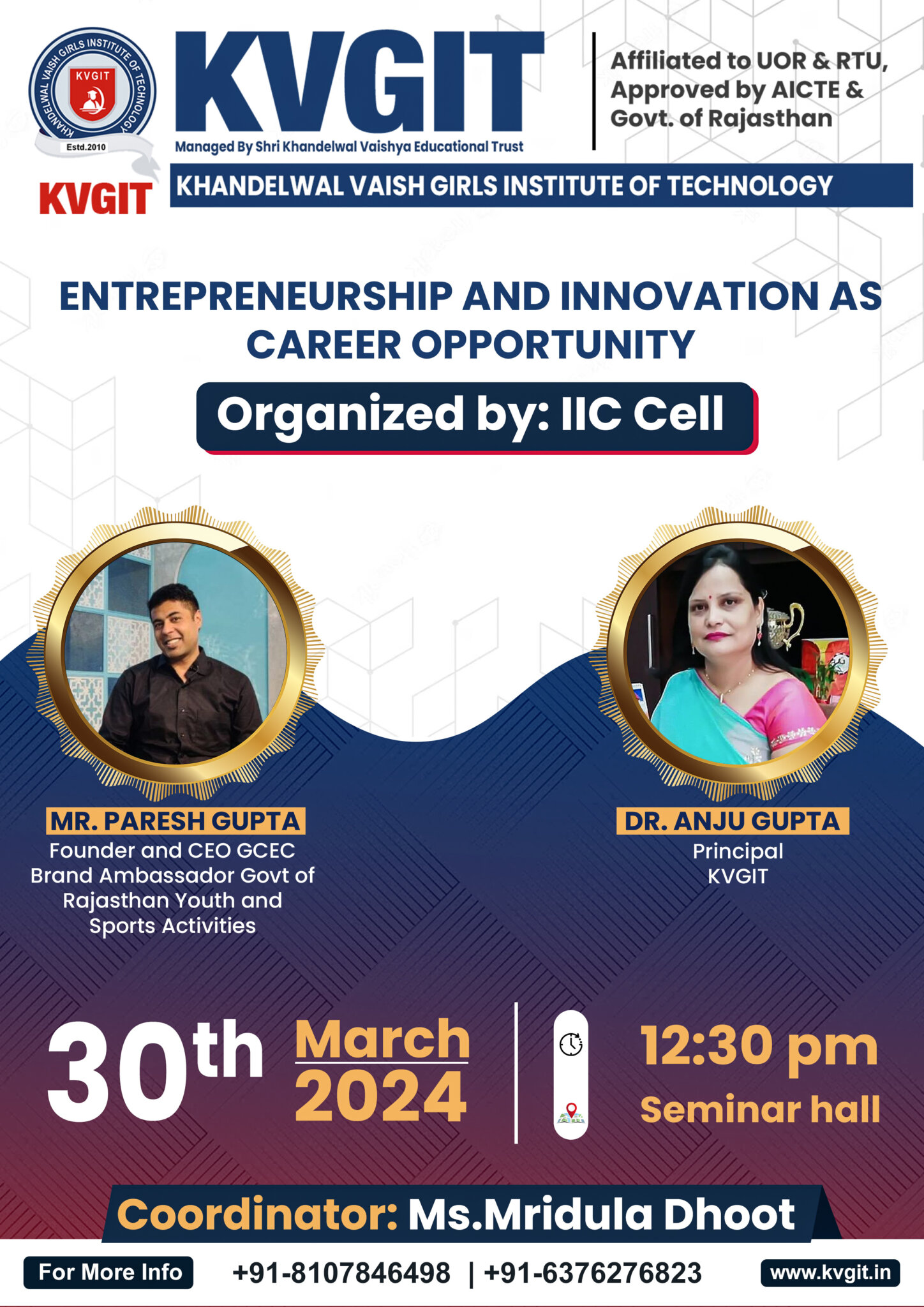 Upcoming Events - KVGIT